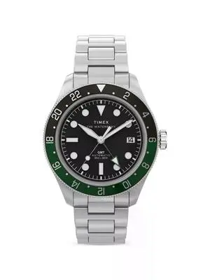 Timex® Waterbury Heritage Gmt 42mm Watch - Black