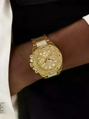Guess Crystal-embellished Chronograph Watch