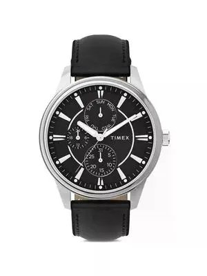Timex® Chicago 45mm Stainless Steel Watch - Black