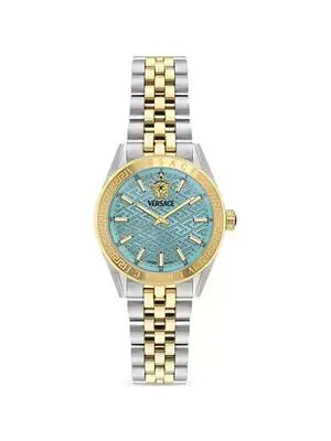 Versace V-code 36mm Watch - Blue