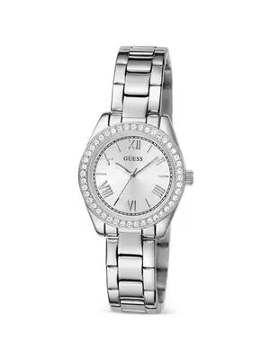 Guess Mini Luna 30mm Watch With Crystal Embellished Bezel