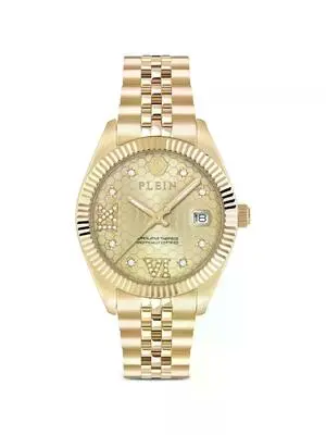 Philipp Plein Date Superlative 34mm Watch - Gold
