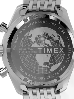 Timex® Waterbury Traditional Chronograph 41mm Watch - Silver
