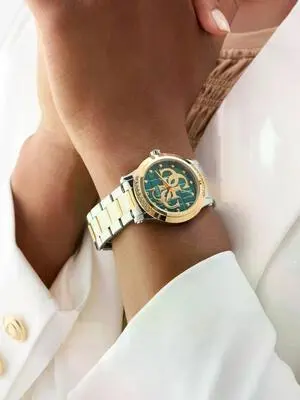 Guess Annette 36mm Two-tone Crystal Embellished Watch