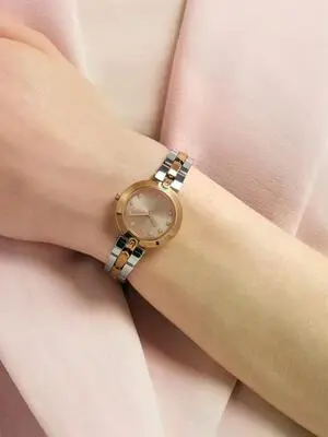 Furla Logo Links 28mm Watch - Pink