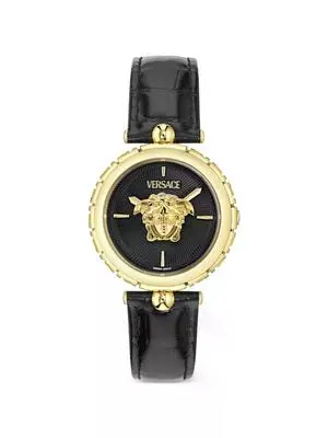 Versace Medusa Heritage Greca 38mm Watch - Black
