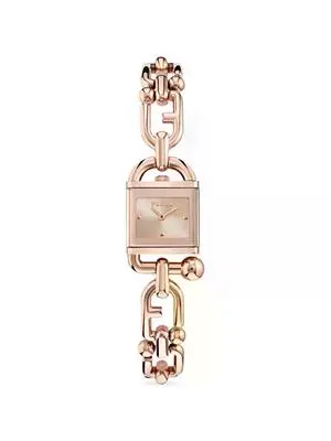 Furla Mianuvola Square Arch-logo 20mm Watch - Pink