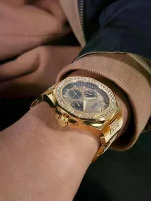 Guess Crystal-embellished Chronograph Watch