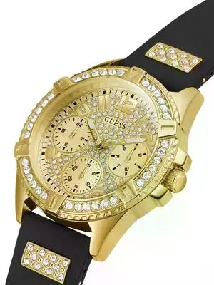 Guess Lady Frontier Watch With Crystal Embellished Bezel