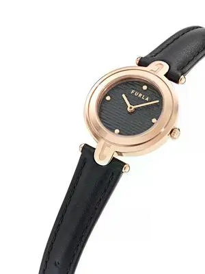 Furla Arch Bar 28mm Watch With Black Dial