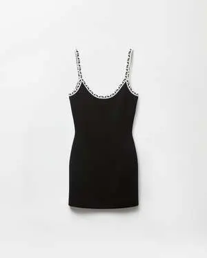 Versace Stretch Viscose Jacquard Mini Dress