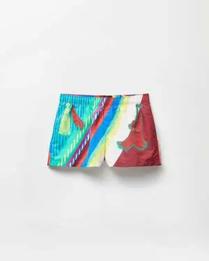 Versace Formula 6' Print Swim Shorts