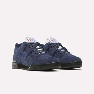 REEBOK Workout Plus Suede Sneakers - Navy/navy/black