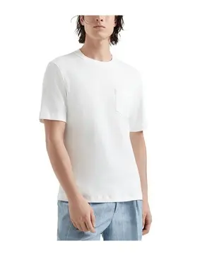 Brunello Cucinelli Short-sleeved Straight Hem T-shirt