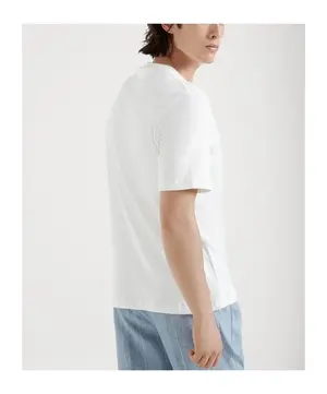 Brunello Cucinelli Short-sleeved Straight Hem T-shirt
