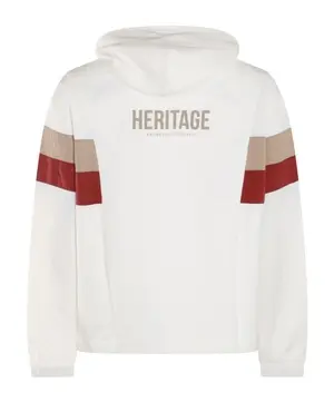 Brunello Cucinelli Panelled Logo-printed Drawstring Hoodie