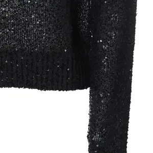 Brunello Cucinelli Sequined Long Sleeve Sweater