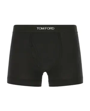 TOM FORD Logo Waistband Boxer Briefs Bi-pack - Black