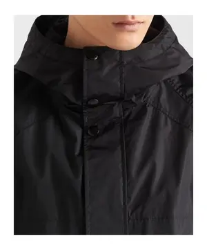 Prada Technical Fabric Jacket With Hood
