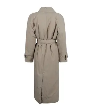 Brunello Cucinelli Long Belted Down Coat