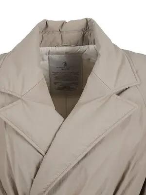 Brunello Cucinelli Long Belted Down Coat