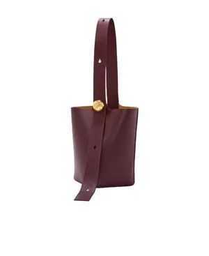 Loewe Medium Pebble Bucket Bag - Red