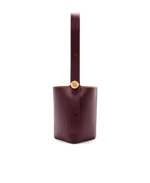 Loewe Medium Pebble Bucket Bag - Red