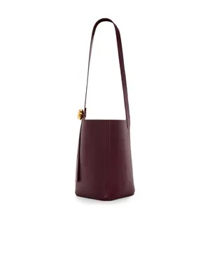 Loewe Medium Pebble Bucket Bag - Red