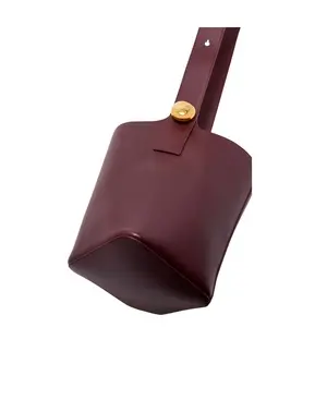 Loewe Medium Pebble Bucket Bag - Red