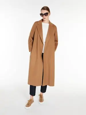 Max Mara Long Wool Overcoat - Nude