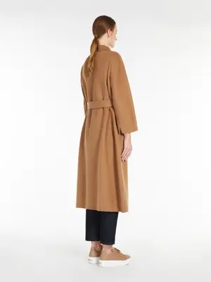 Max Mara Long Wool Overcoat - Nude
