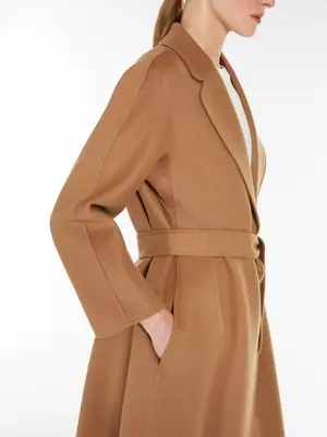 Max Mara Long Wool Overcoat - Nude