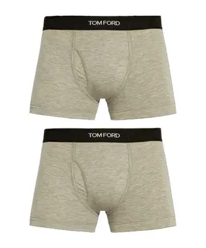 TOM FORD Logo Waistband Boxer Briefs Multipack - Grey