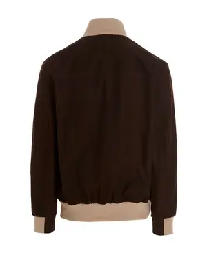 Brunello Cucinelli Buttoned Long-sleeved Bomber Jacket