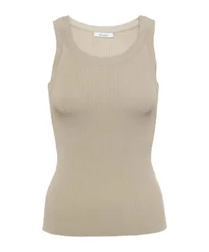 Max Mara Fine-ribbed Tank Top - Nude