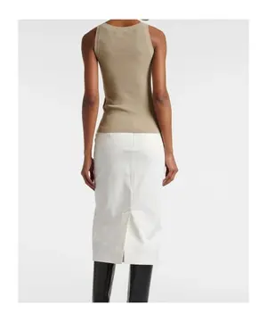Max Mara Fine-ribbed Tank Top - Nude