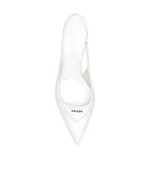 Prada Pointed Toe Slingback Pumps