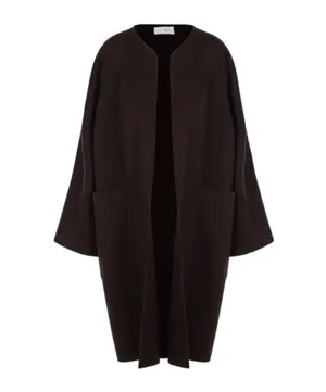 THE ROW Long Sleeved Coat - Black
