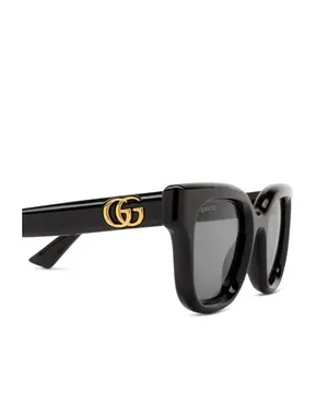 Gucci Square Frame Logo Sunglasses - Gray