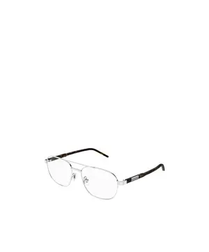 Gucci Aviator Eyeglasses With Temple Logo Detail
