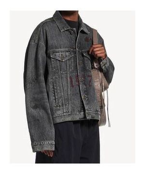 Balenciaga Graffiti Denim Jacket
