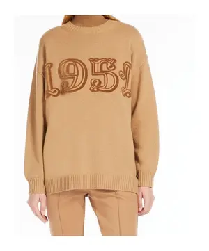 Max Mara 1951' Embellished Crewneck Jumper