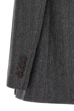 Brunello Cucinelli Striped Double-breasted Blazer