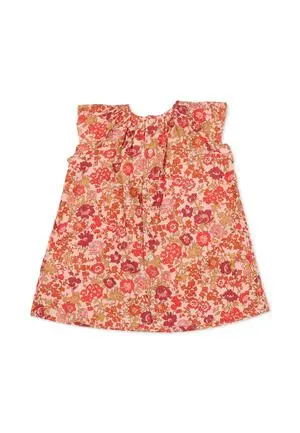 Bonpoint Carmella Floral Ruffled Dress