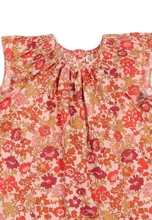 Bonpoint Carmella Floral Ruffled Dress
