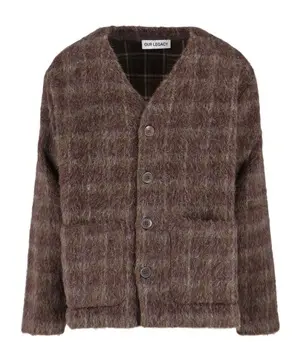Our Legacy Checked Long-sleeves Cardigan - No