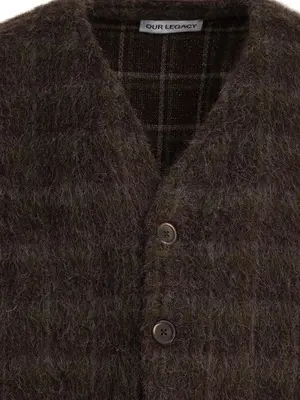 Our Legacy Checked Long-sleeves Cardigan