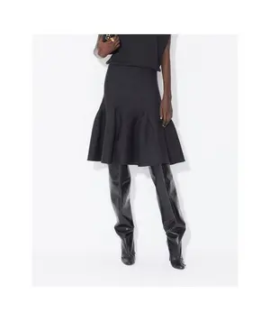 Alaïa Sculptural Godet Knit Midi Skirt