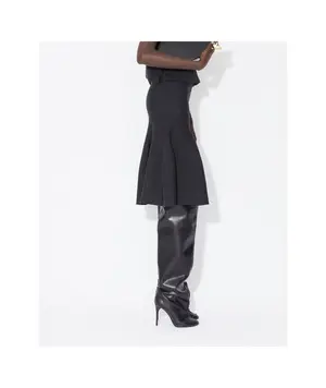Alaïa Sculptural Godet Knit Midi Skirt