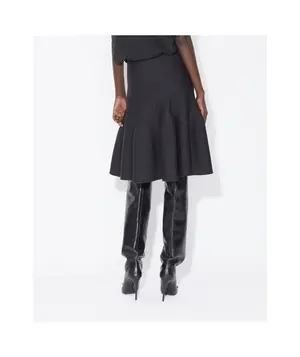 Alaïa Sculptural Godet Knit Midi Skirt